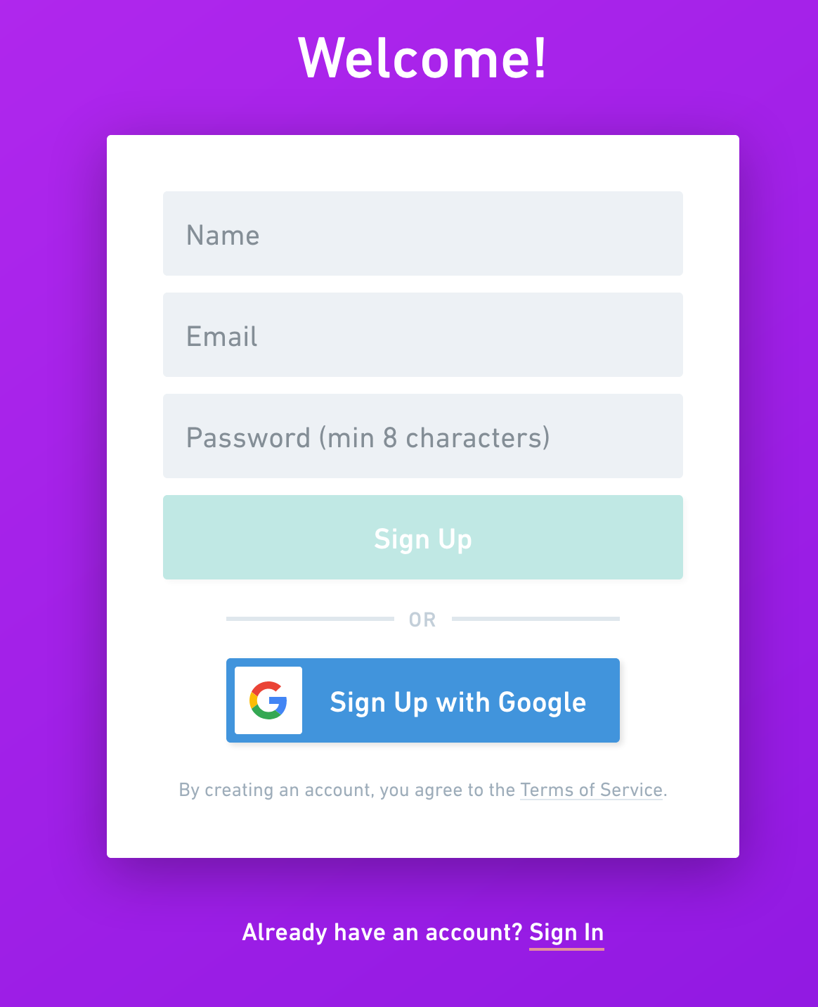 48+ Website Signup Examples for Inspiration | Landingfolio