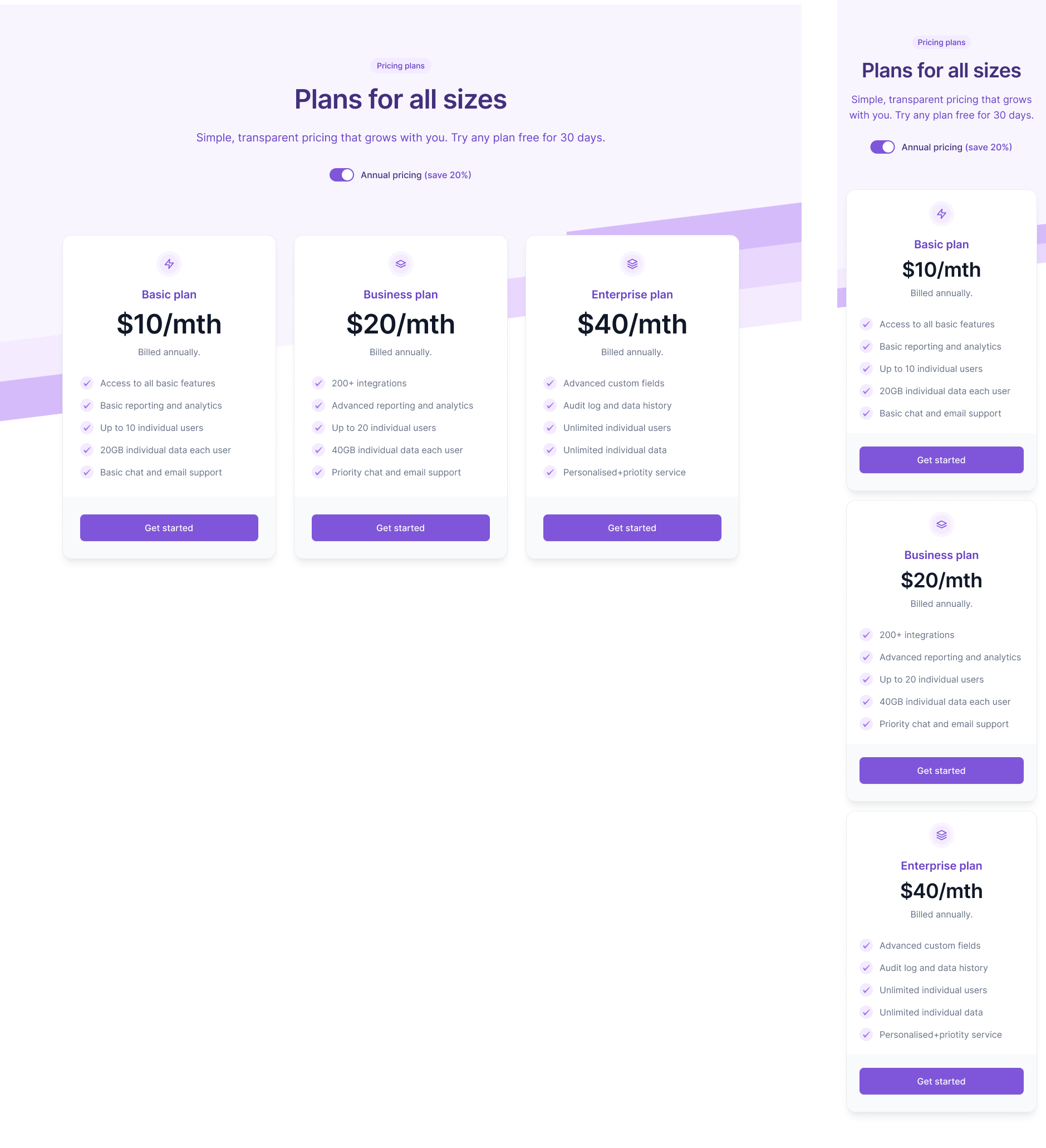 Figma Pricing Components | Figcomponents