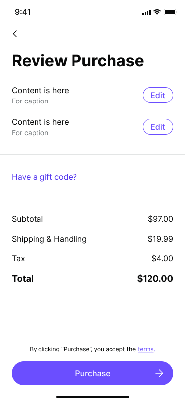 Figma Checkout Components | Figcomponents