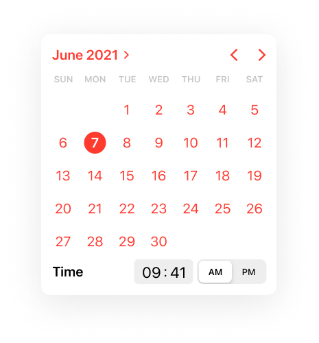 Figma Calendar Components | Figcomponents