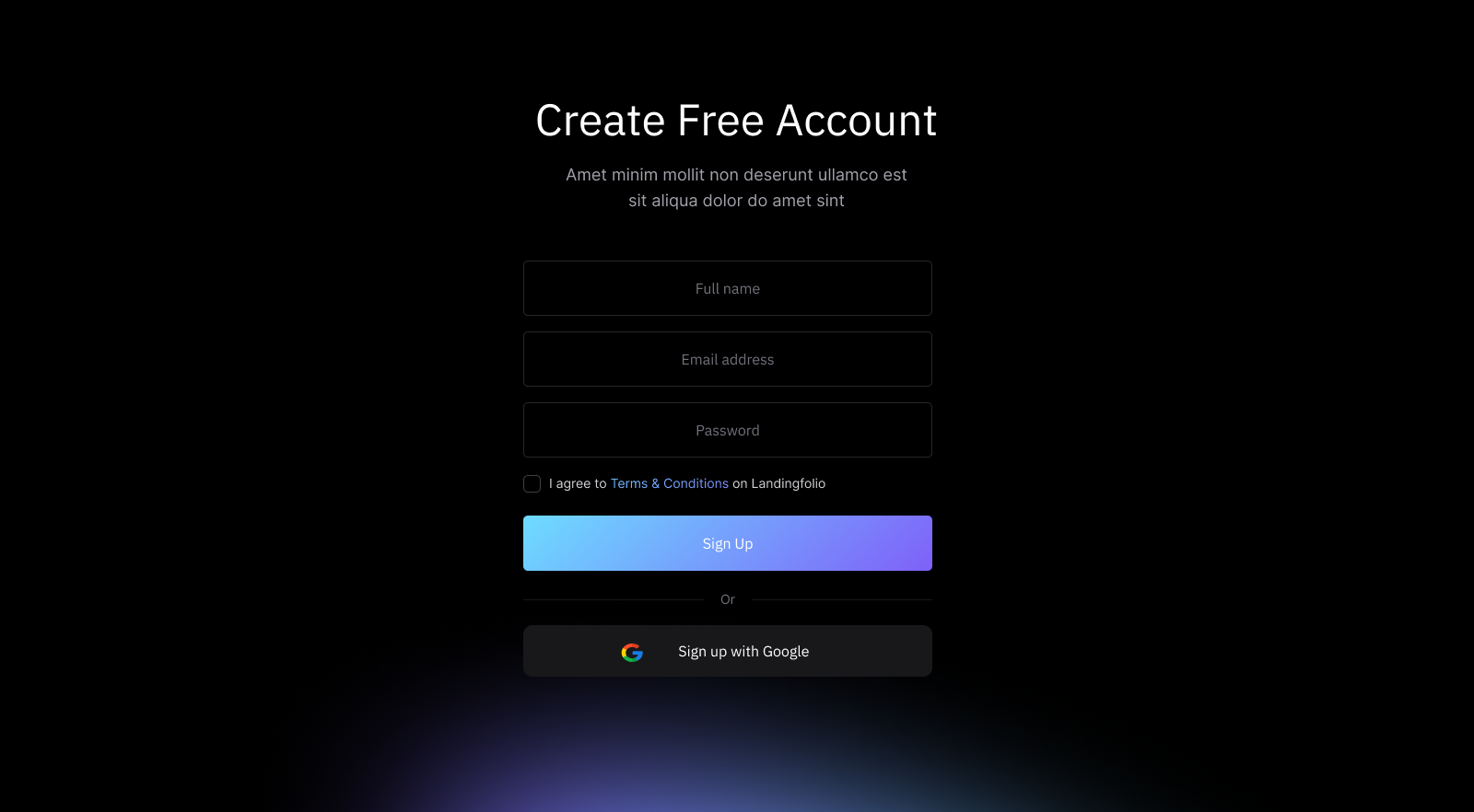 Figma Sign Up Components | Figcomponents
