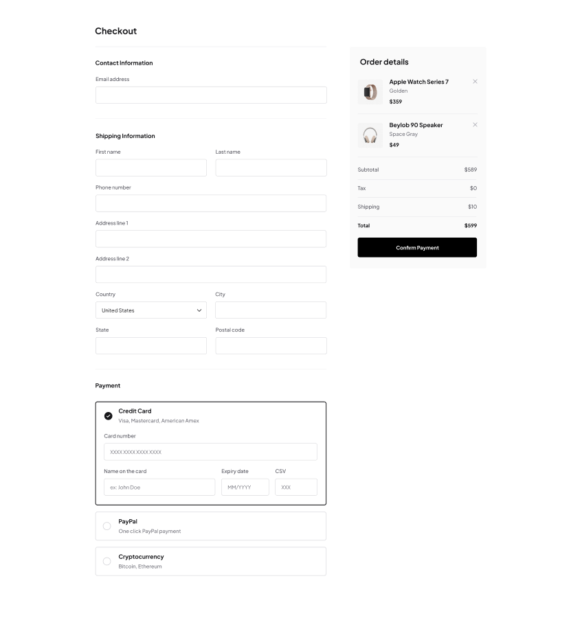 Figma Store Components | Figcomponents