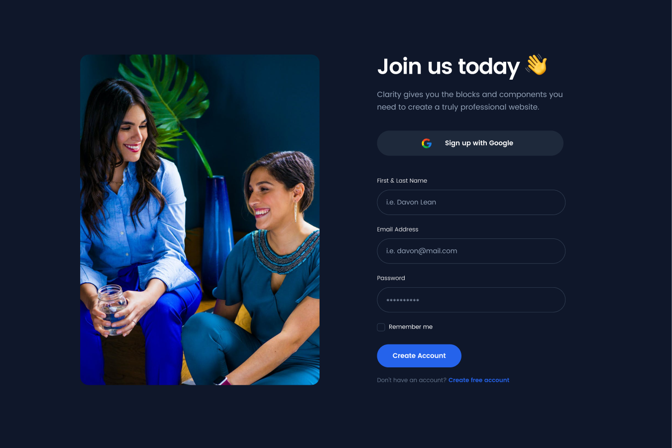 Figma Signup Components | Figcomponents
